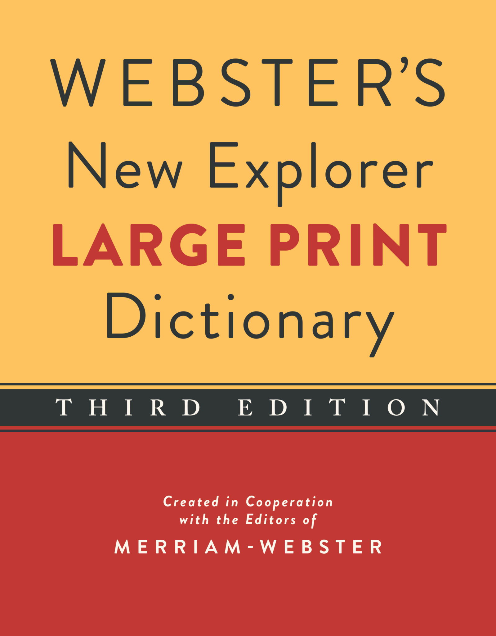 Webster’s New Explorer Large Print Dictionary - Federal Street Press